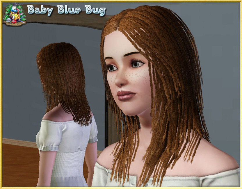 The Sims Resource - bbb Hair Dreadlocks Medium