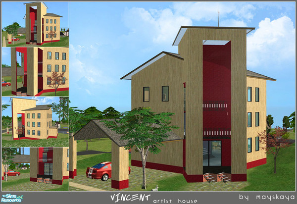 The Sims Resource - 'Vincent' artist house