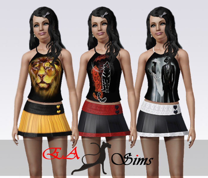 The Sims Resource | Tops for a young girl