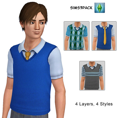 The Sims Resource | Oepu AM Vest Top