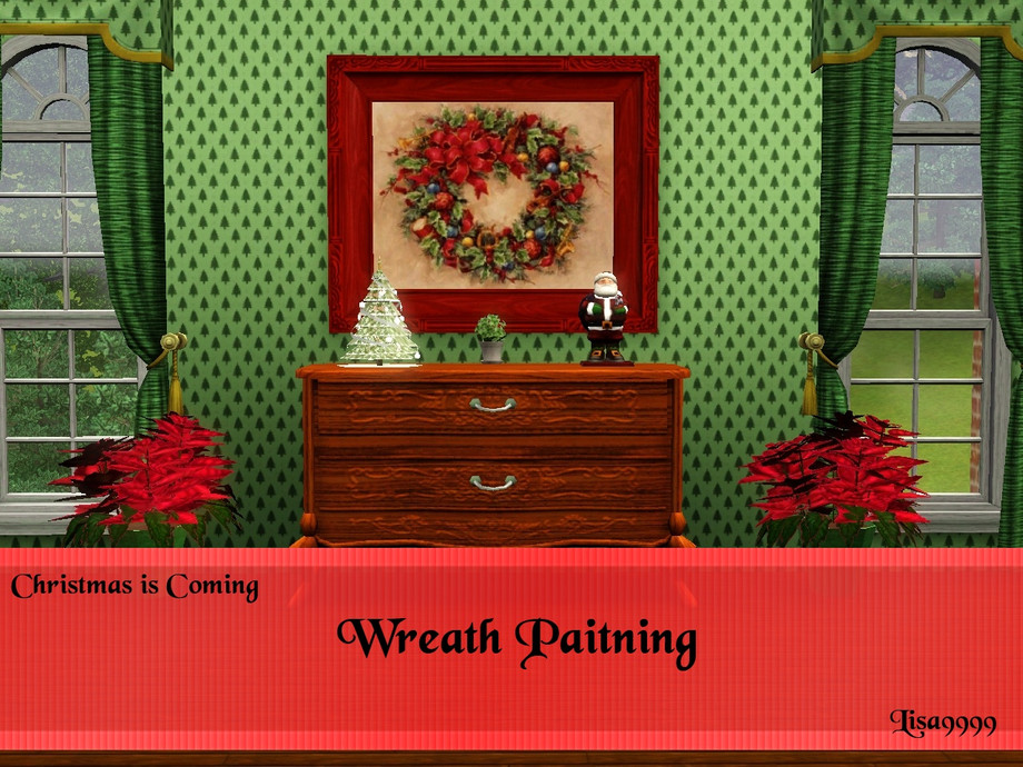 The Sims Resource | Painting Christmas Wreath