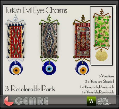 The Sims Resource | Turkish Evil Eye Charms