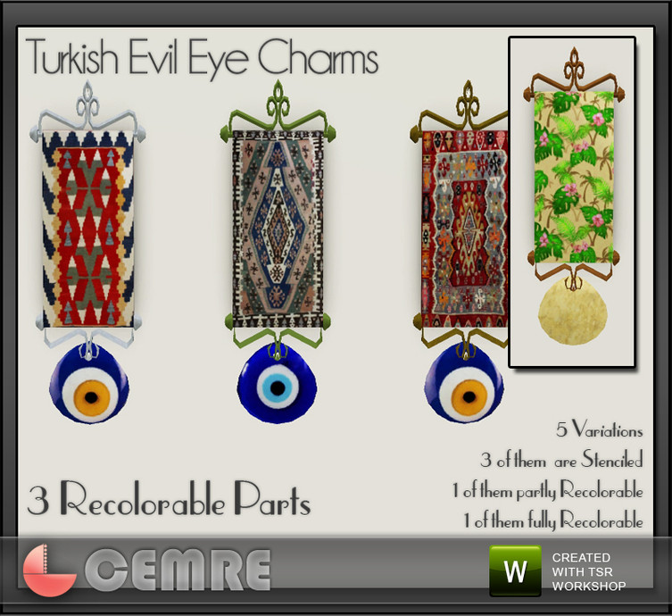 The Sims Resource | Turkish Evil Eye Charms