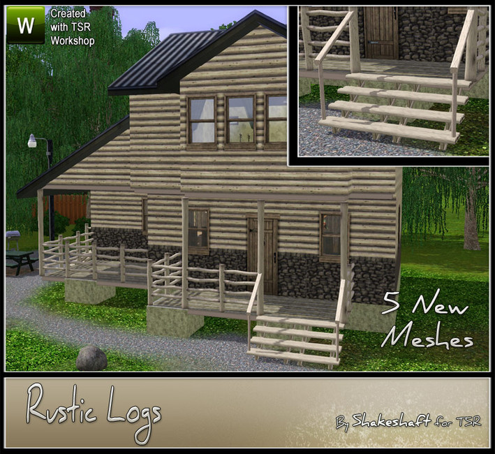 The Sims Resource - Rustic Logs