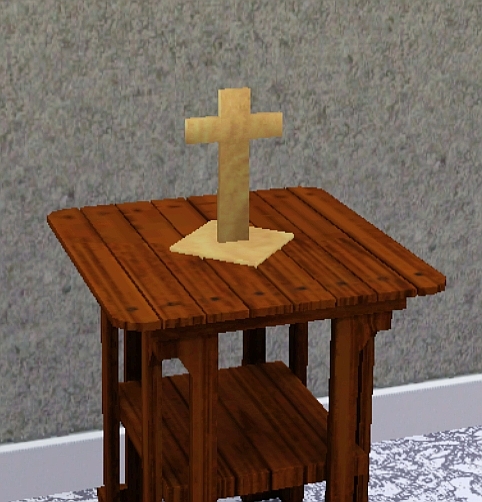 The Sims Resource | Worship4Ever227's Table Cross For Sims 3