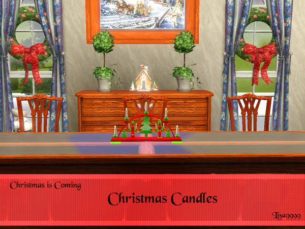 The Sims Resource | Christmas Candles