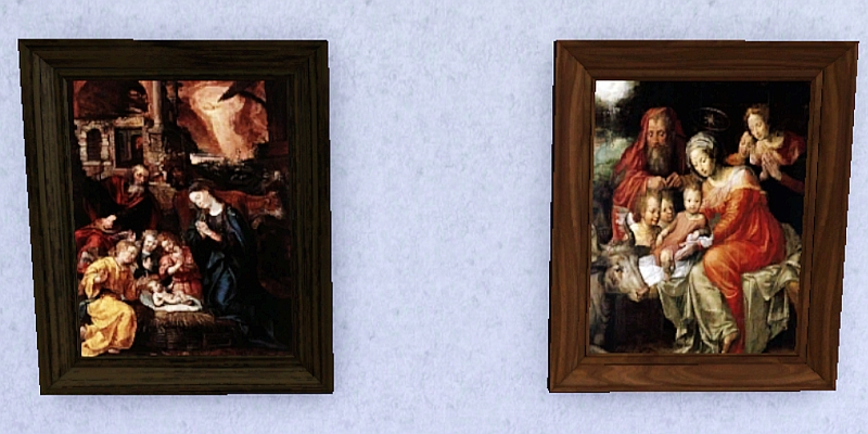 The Sims Resource | Nativity Paintings Tall