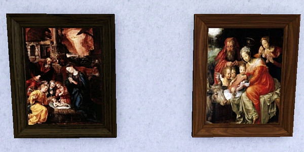 The Sims Resource | Nativity Paintings Tall