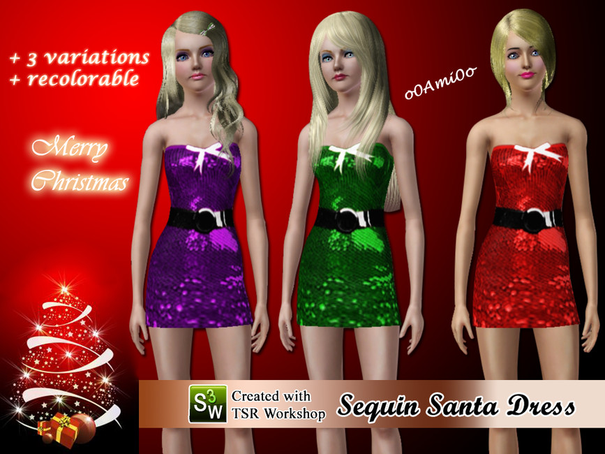 The Sims Resource - Sequin Santa Tube