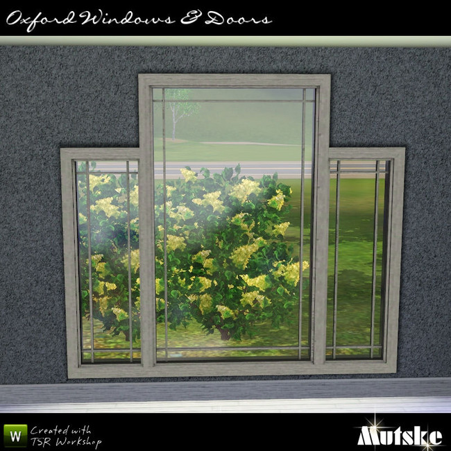The Sims Resource - Window Oxford Tall 3x1