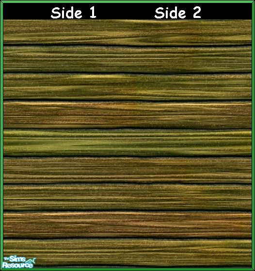 The Sims Resource | A420 Old Green Wooden Siding