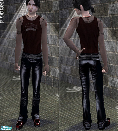 The Sims Resource | Gothic Outfit for Males - Nevermore