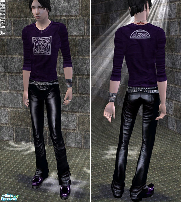 The Sims Resource | Gothic Outfit for Males - Memento Mori