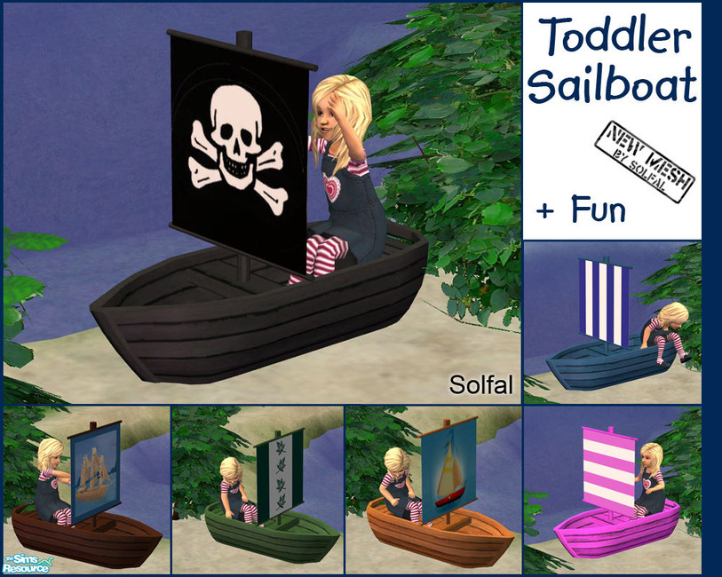 The Sims Resource - Toddler Sail Boat