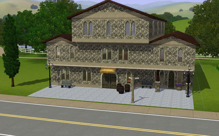 The Sims Resource | Ye Olde Inn and Bookshop