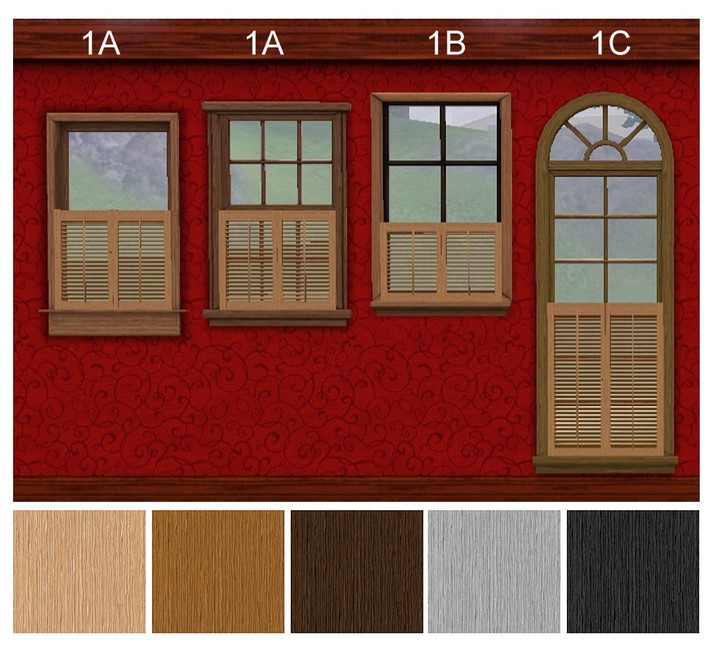 The Sims Resource - Shutters for Single Windows
