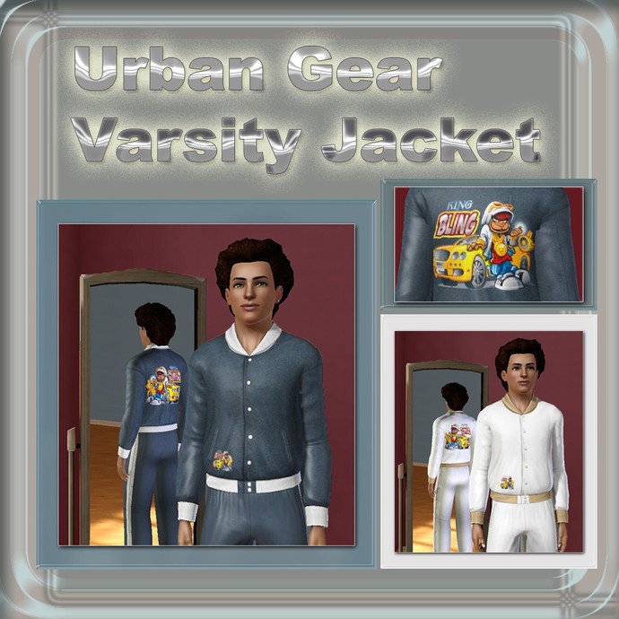 The Sims Resource | Urban Gear Varsity Jacket