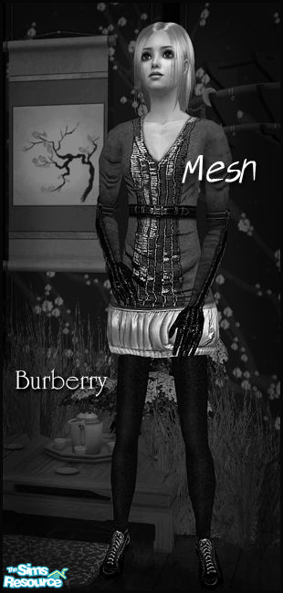 The Sims Resource - Burberry Fall/Winter - Mesh Siluetta ...