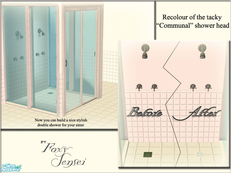 The Sims Resource | Tacky Communal Shower Recolours