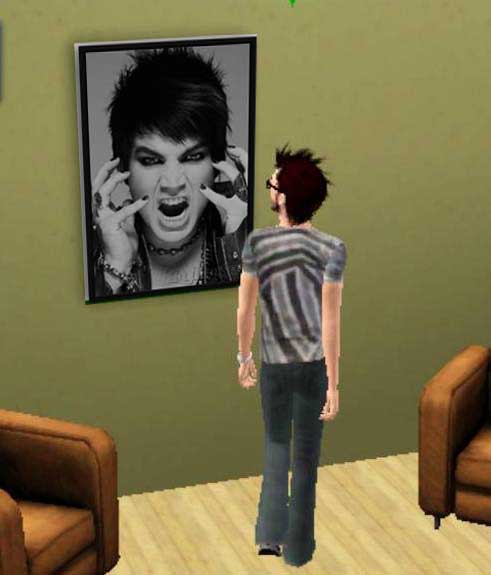 The Sims Resource | Adam Lambert Scream poster
