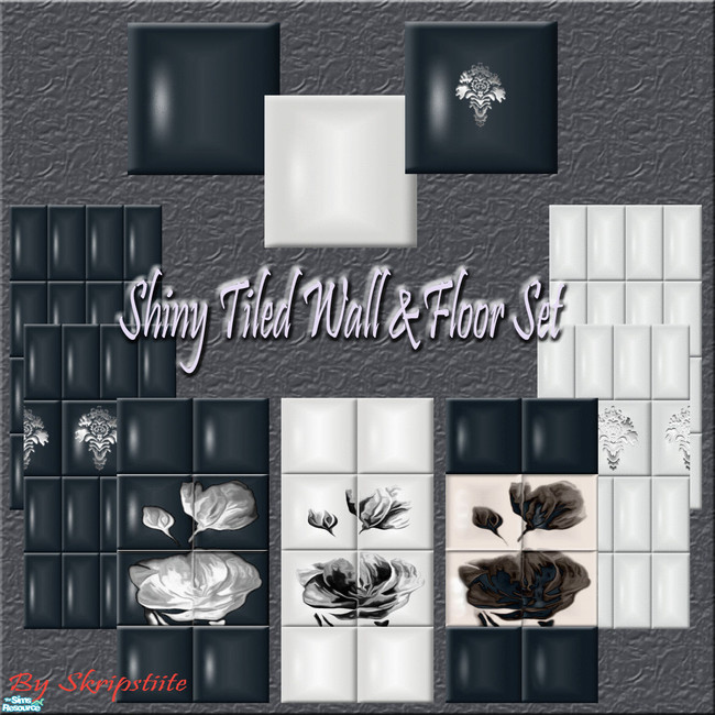 The Sims Resource - Shiny Tiled Wall&Floor Set