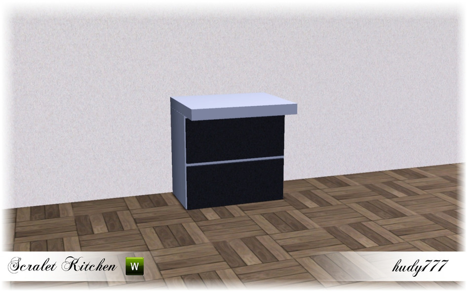 The Sims Resource - Scarlet Kitchen Island Counter