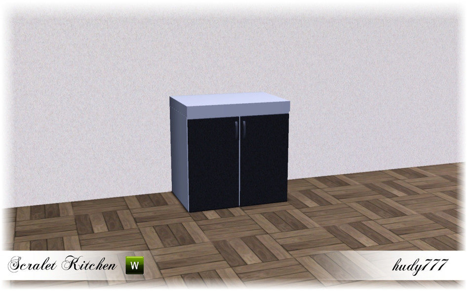 The Sims Resource - Scarlet Kitchen Door Counter