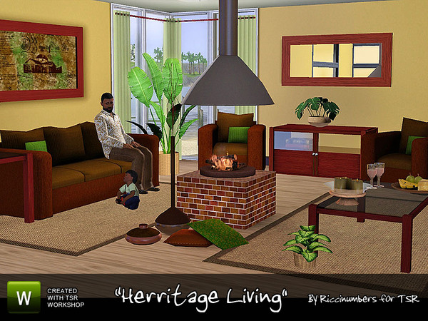 The Sims Resource - Rococo living room