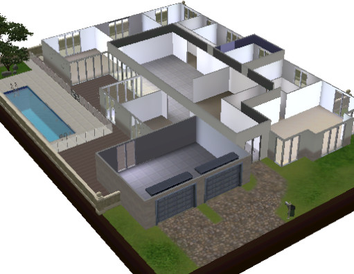 The Sims Resource | Modern Single Story Family Home