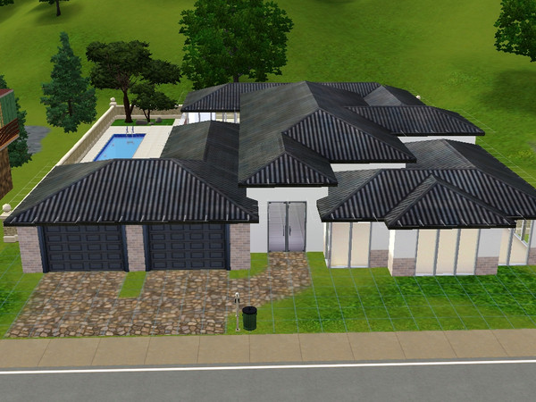 The Sims Resource | Modern Single Story Family Home