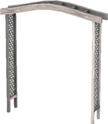 The Sims Resource | Garden Clutter 002 - Wooden Trellis Arch