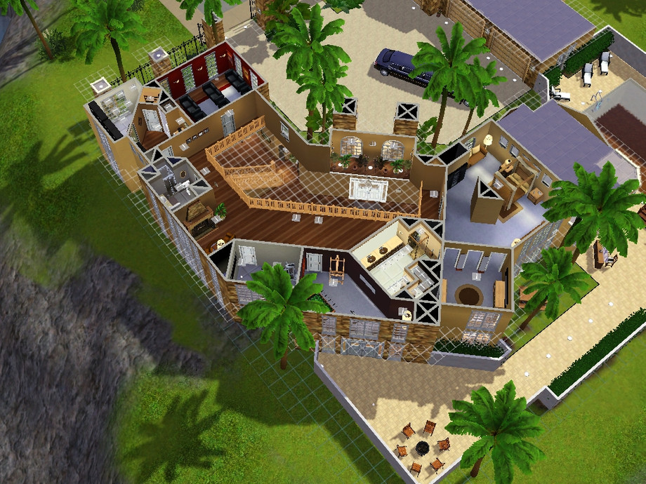 The Sims Resource | Florida Mansion (furnished)