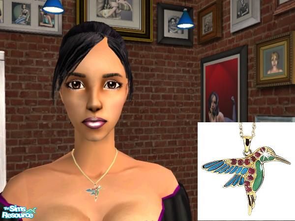 The Sims Resource - Hummingbird Necklace