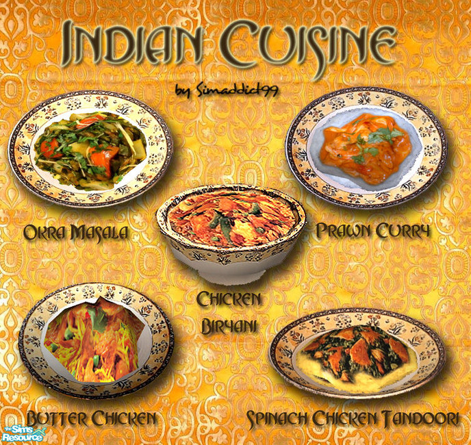 The Sims Resource - Indian Cuisine set 3