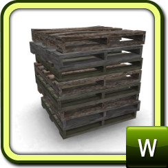 The Sims Resource | Tall stack of Pallets (stackable)
