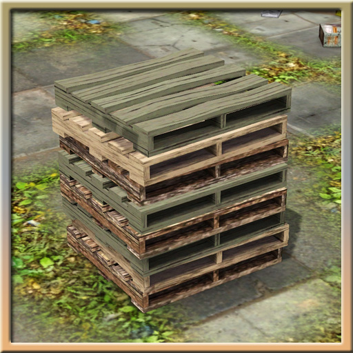 The Sims Resource | Tall stack of Pallets (stackable)