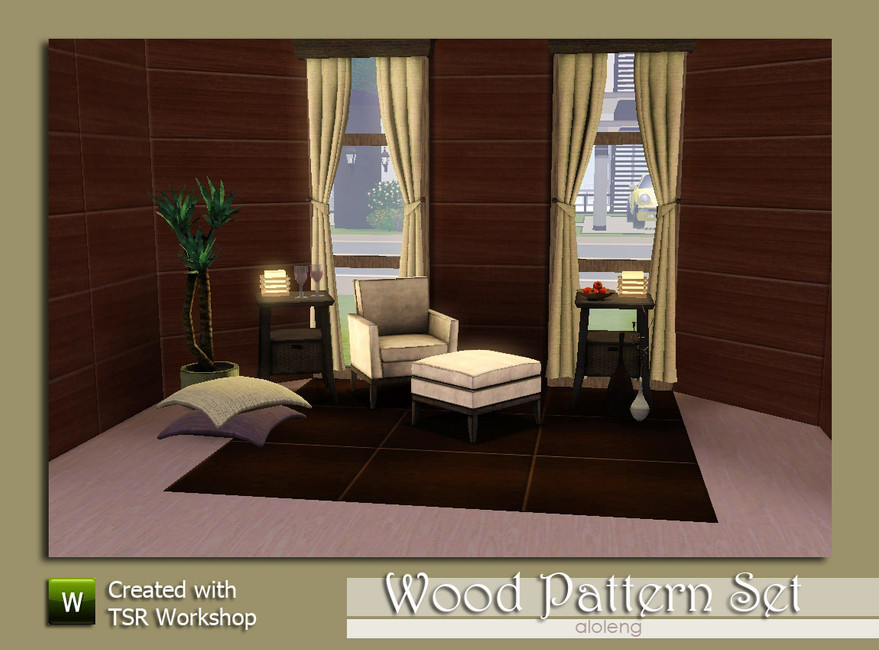 The Sims Resource - Wood Pattern Set