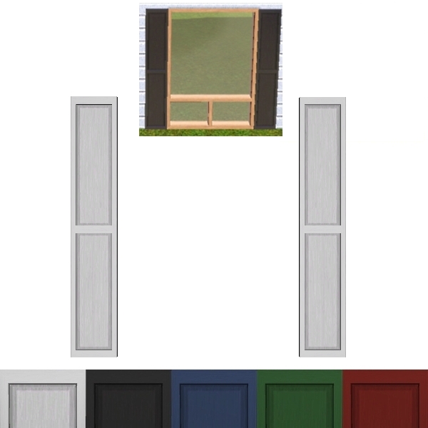The Sims Resource | Exterior Shutters for the Limbo Window