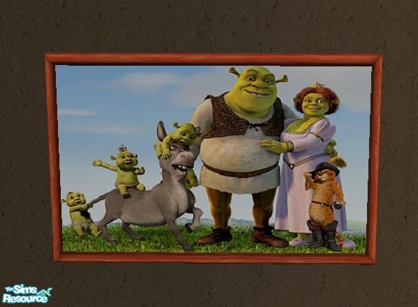 The Sims Resource - Shrek and Friends Painting