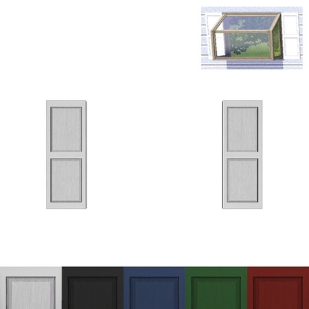 The Sims Resource | Exterior Shutters for Not Just a Bay Window