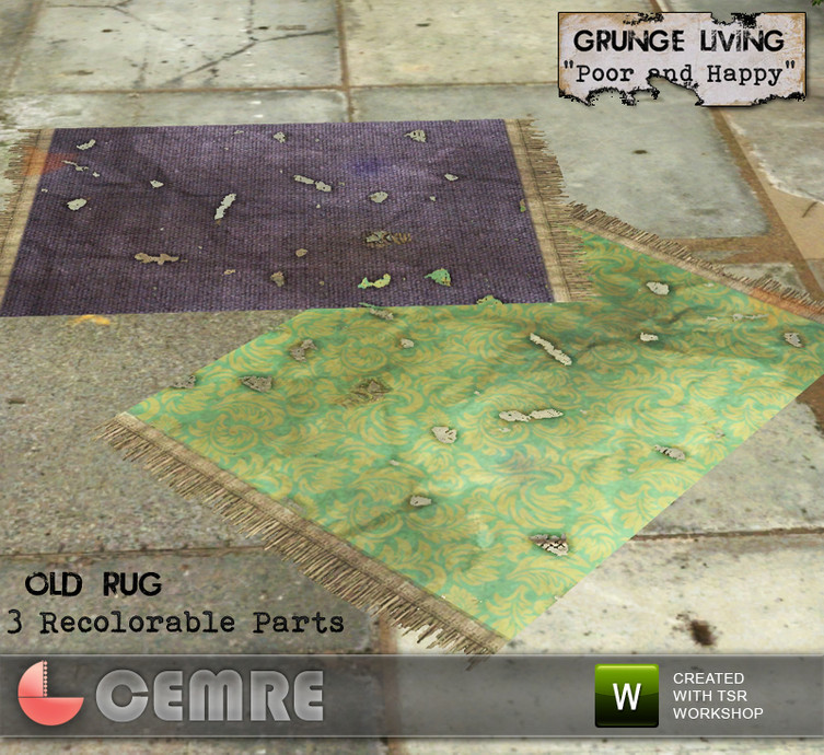 The Sims Resource | Poor and Happy Old Rug