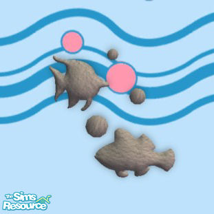 The Sims Resource - Family Fun Stuff Set 3 - Fish Wall Deco