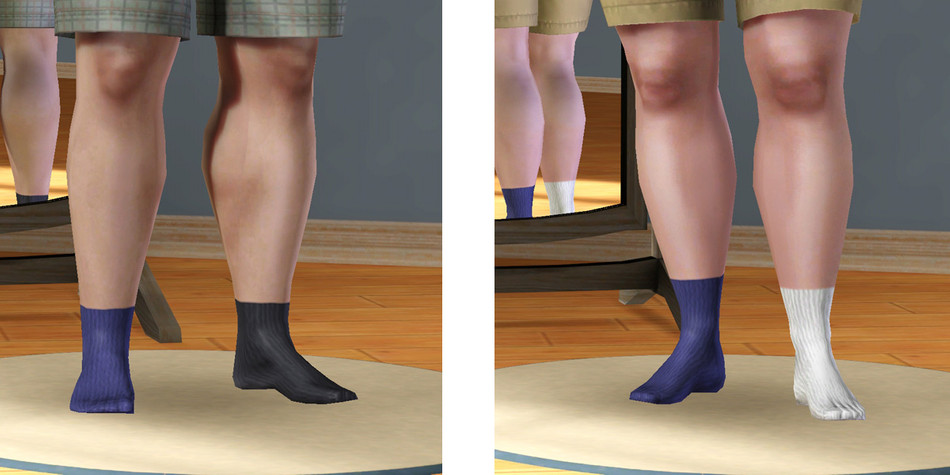 The Sims Resource - Odd Socks for an Odd Sim Set