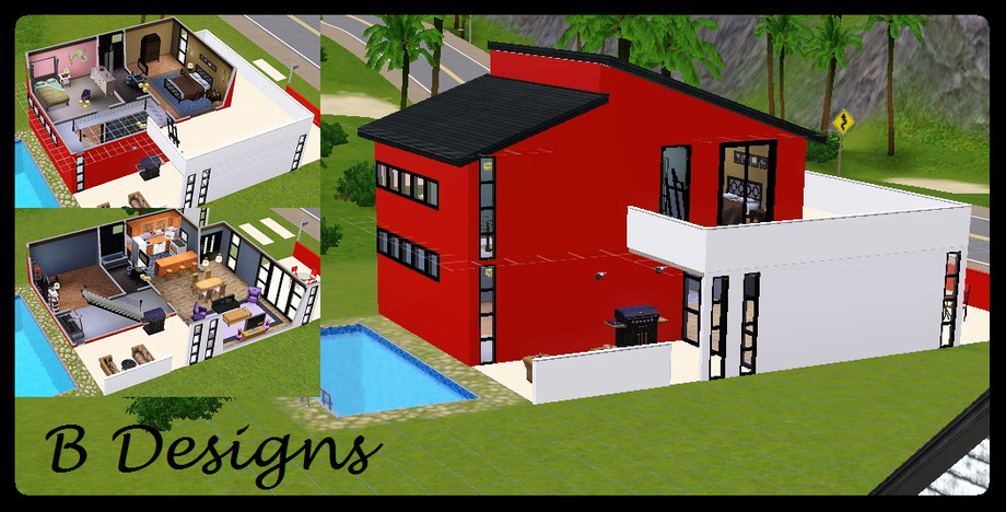 The Sims Resource - B Designs 3 Modern House