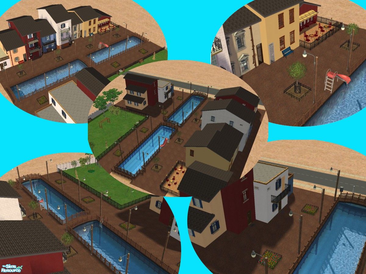 The Sims Resource | small town-like street