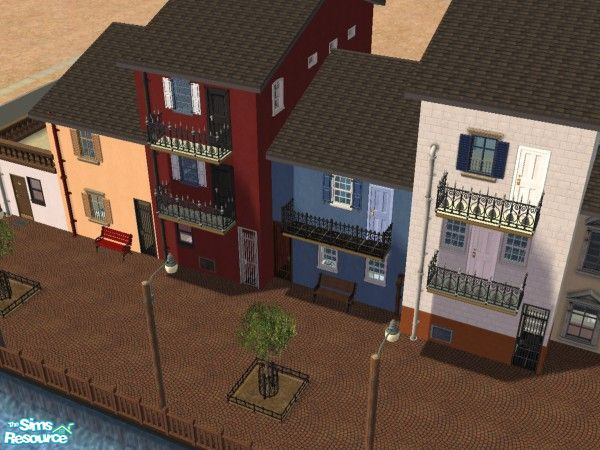 The Sims Resource | small town-like street