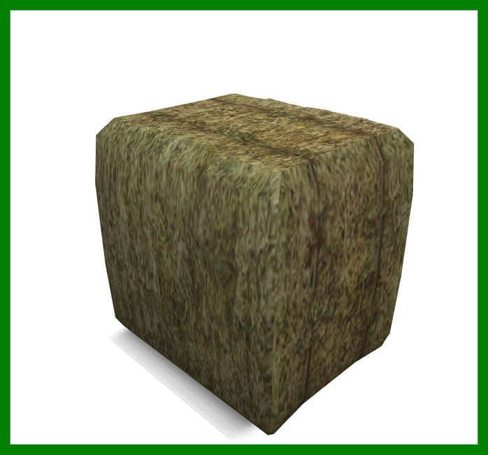 The Sims Resource - Hay Bale End Table