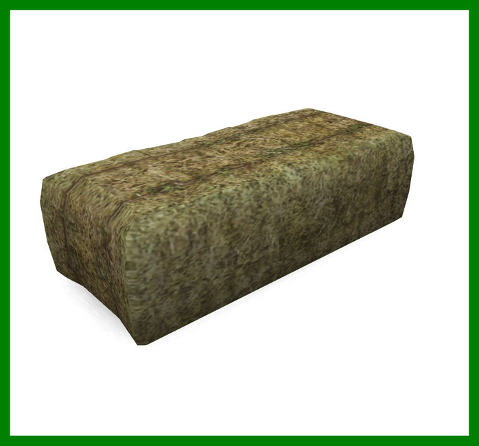 The Sims Resource - Hay Bale Table coffee 2x1