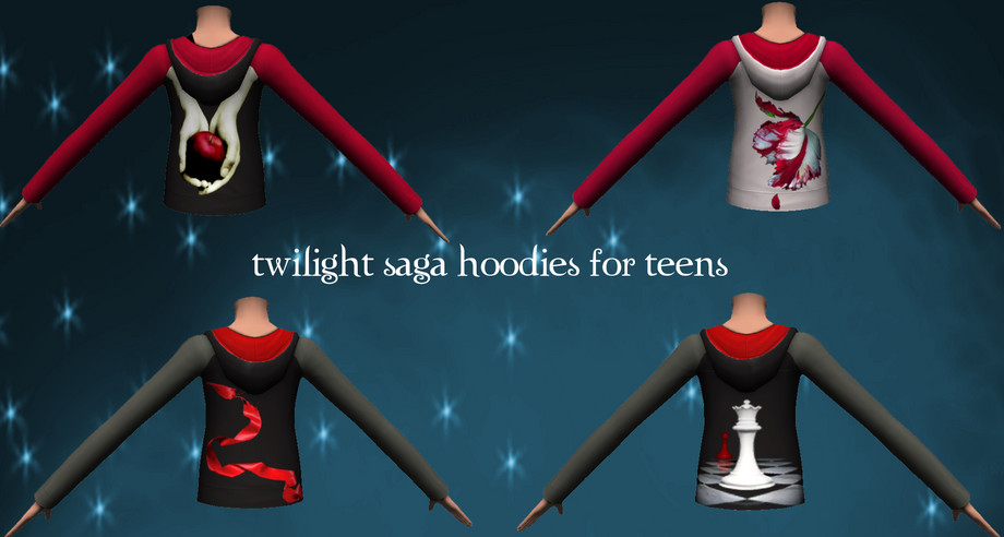 The Sims Resource | Twilight Saga Hoodies for Teens