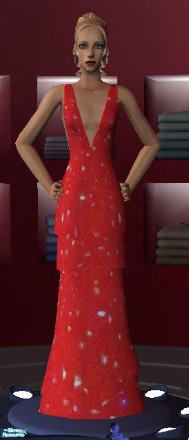 The Sims Resource - Red Dress